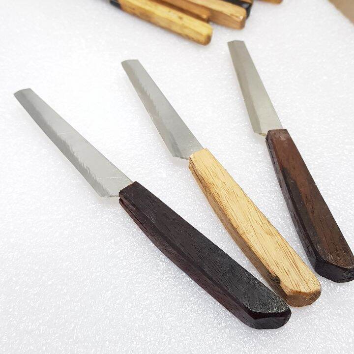 Pisau Cabe Gagang Kayu / Pisau Potong Cabe Bawang Gagang Kayu 19 cm ...