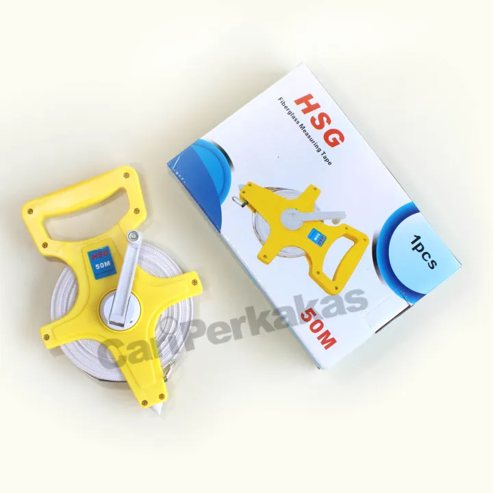 Meteran Gulung / Meteran Tancap / Meteran T 50 M / Meteran Ukur Tanah ...