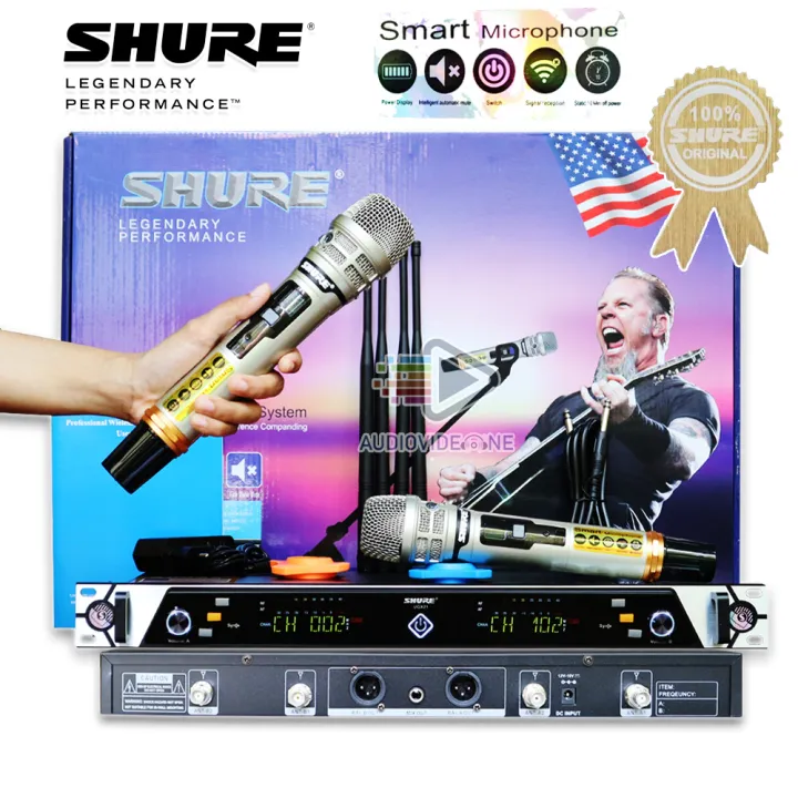 Mic Wireless SHURE UGX-21 Smart Microphone Frekuensi 200 Chanel ...