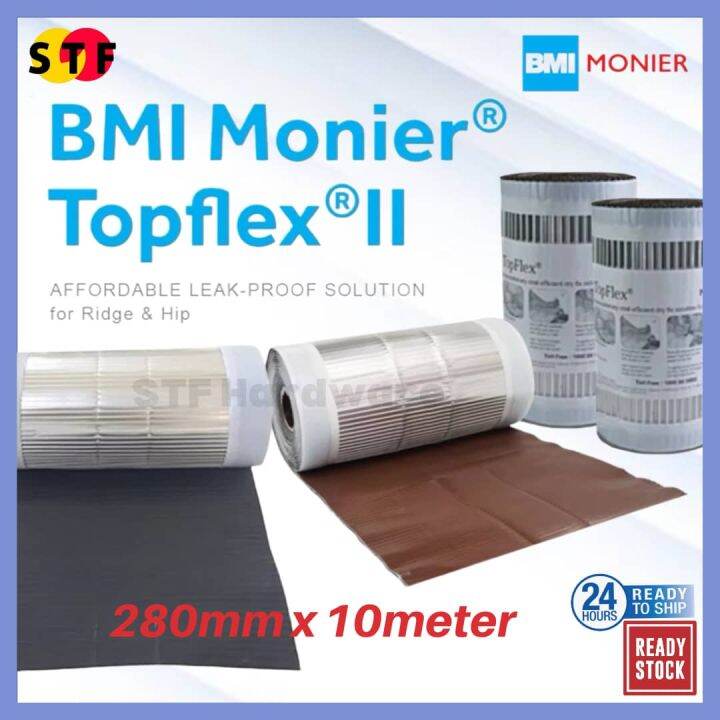 BMI Monier Topflex II 280 mm X 10M Dry Fix for Ridge & Hip Gam ...