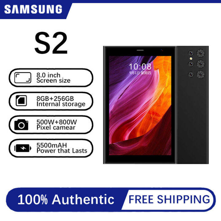 Samsung S2 Android 12 8+256GB Student Online Class Smart Dual Sim Card ...