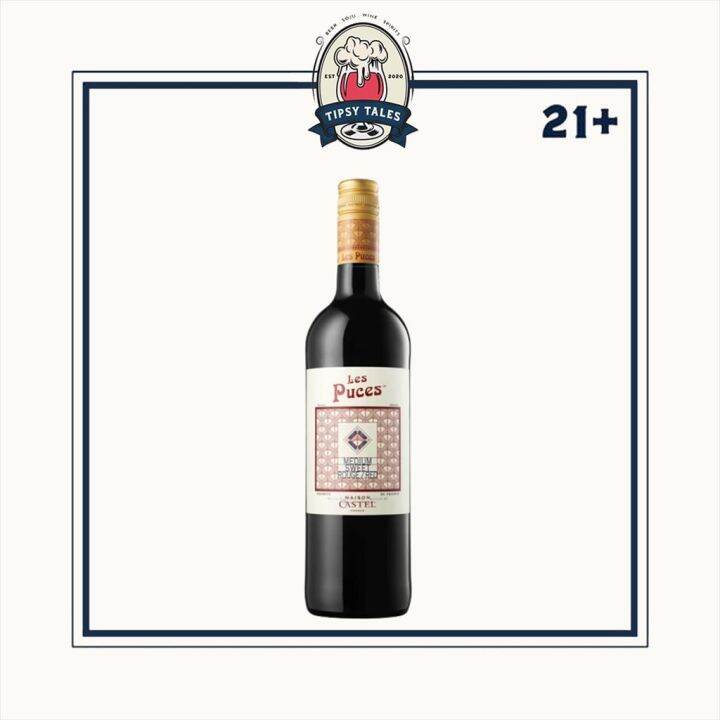 Les Puces Vin de France - Medium Sweet Red Wine 750ml | Lazada Indonesia