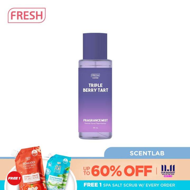 Fresh Scentlab Triple Berry Tart Fragrance Mist 88 mL | Lazada PH