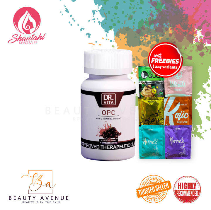 Dr. Vita OPC with B-Vitamins and Zinc 500mg 30 Capsules (With Feebies ...