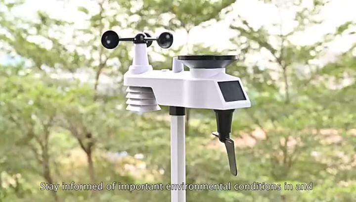（100 Very good ）Weather Station WiFi Wireless Indoor Outdoor with Sensor Rain Weather Forecast ...