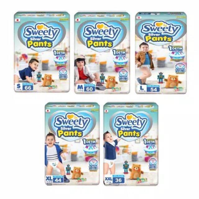 Sweety silver fit pants S66 M60 L54 XL44 XXL36 | Lazada Indonesia