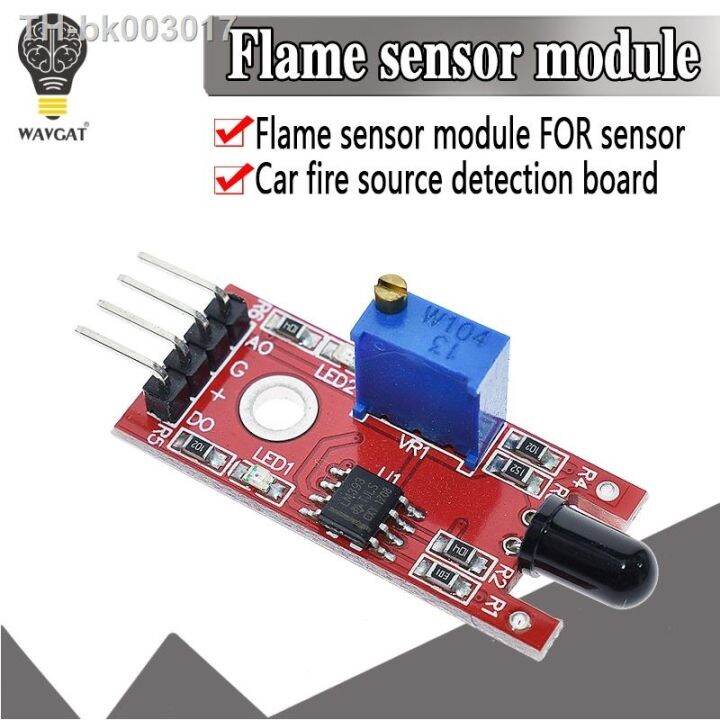 Wavgat Ky 026 Flame Sensor Module Ir Sensor Detector For Temperature Detecting Suitable For