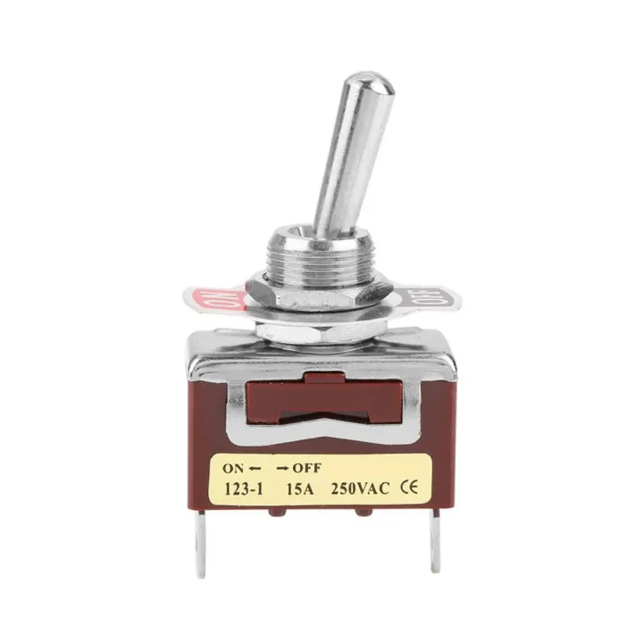 【ห้ามพลาด】2 Position Momentary Toggle Switch 【ราคาถูกสุด】15A 250V ON ...