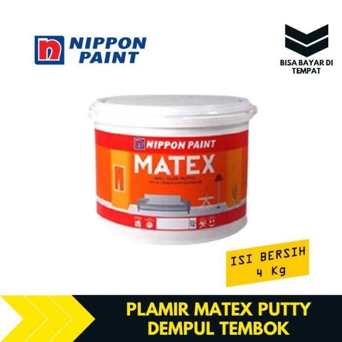 DEMPUL PLAMIR TEMBOK WALL FILLER INSTAN MATEX PUTTY NIPPON PAINT 4 KG - TOKOASMA | Lazada Indonesia