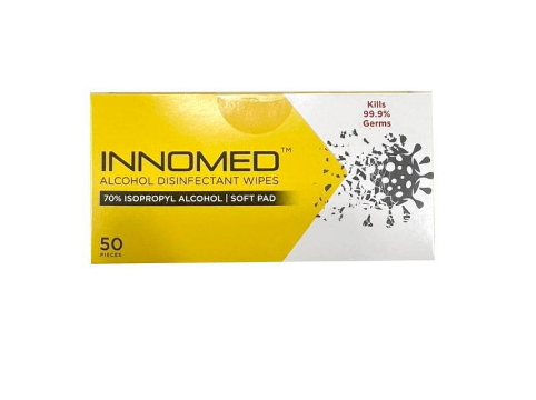 INNOMED ALCOHOL SWAB 70% SOFT PAD ISOPROPYL ALCOHOL 50S EXP12/2025 | Lazada
