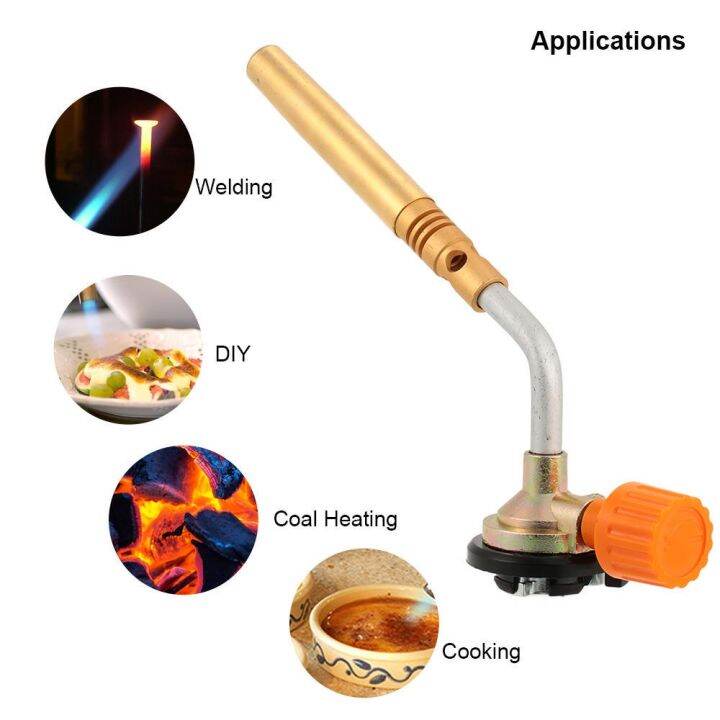 All Bronze Welding Nozzle Blow butane Torch gun Propane Gas Plumbing ...