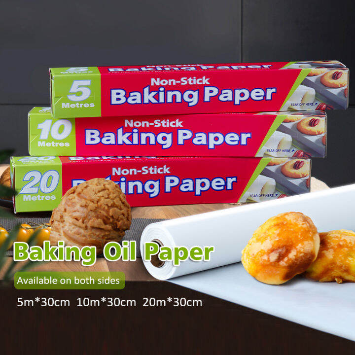 5M 10M 20M Non-Stick Baking Paper Parchment Paper Roll Greaseproof Heat ...