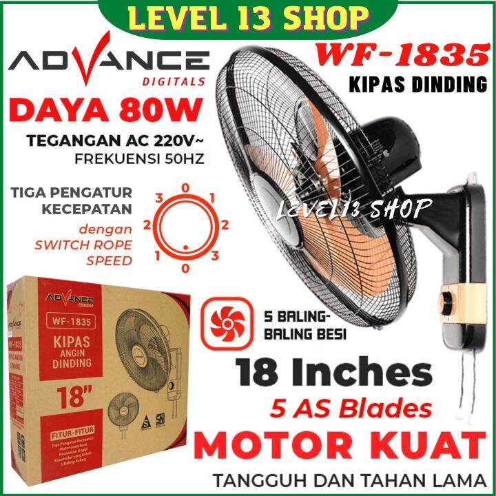 PROMO Kipas Angin Dinding ADVANCE WF-1835 Wall Fan 18inch 3 Mode ... PROMO Kipas Angin Dinding ADVANCE WF-1835 Wall Fan 18inch 3 Mode ...