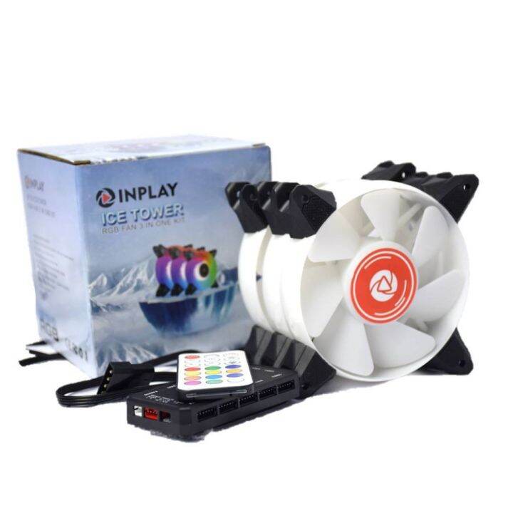 ♟INPLAY ICE TOWER RGB FAN 3 IN ONE KIT ARGB Dual Sync Cooling fan LED ...