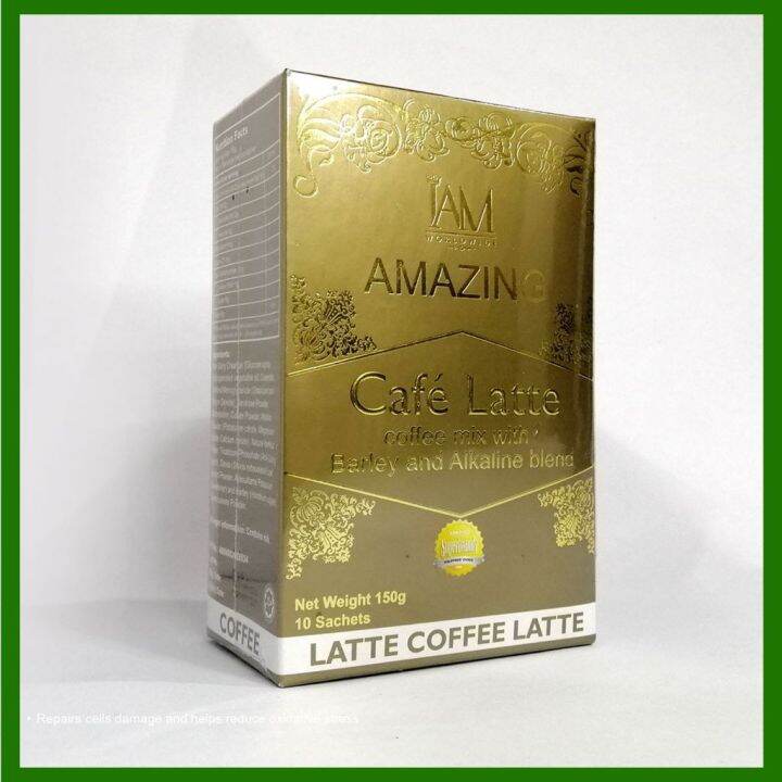 IAM Amazing Cafe Latte Coffee Mix with Barley and Alkaline Blend ...