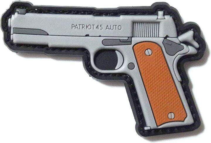 เอ็ม 1911 เวลโคร แพทช์ทหาร PVC Velcro Morale Patch แพทช์ทหาร M1911 COLT PATRIOT 45 AUTO ...