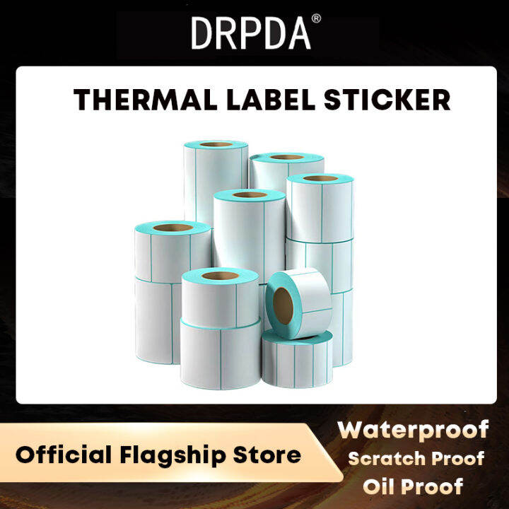 DRPDA Thermal Label Sticker Shipping Label Paper Waybill Barcode ...