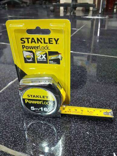 Meteran 5M / 16' STANLEY PowerLock | Lazada Indonesia