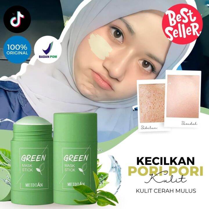 Green Mask Stick / Masker Komedo Ampuh / Masker Viral Tik Tok Masker ...