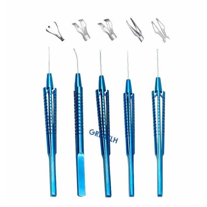 Titanium Alloy Capsulorhexis Forceps Serrated Forceps 25G Intraocular ...