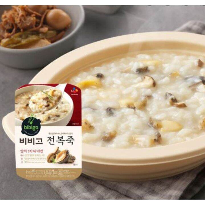 ☟CJ Bibigo Rice Porridge with Abalone ready to eat microwaveable 280g♔ | Lazada PH