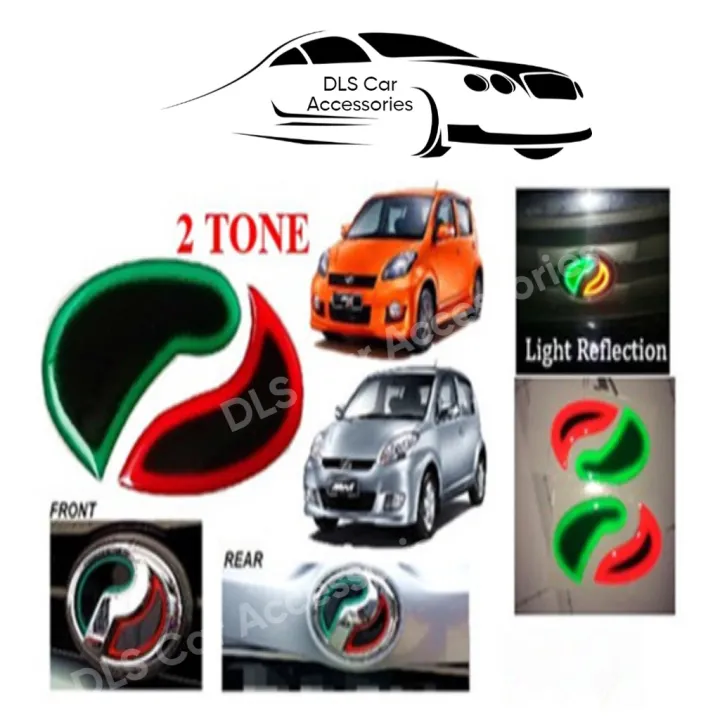 Perodua Logo Sticker Side Reflecting Alza/Axia/Myvi | Lazada