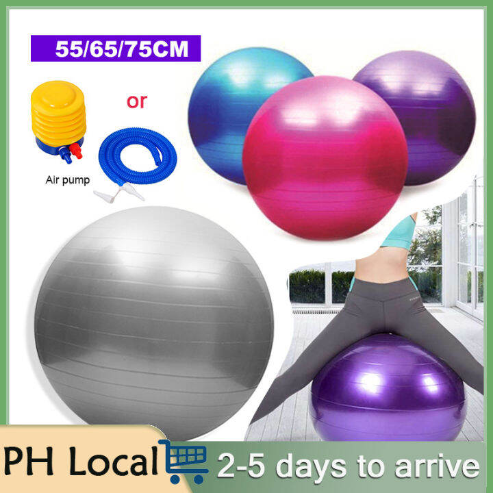 PVC Yoga Ball Balance Fitball 75/65/55CM Explosion-proof 2MM Thicken ...
