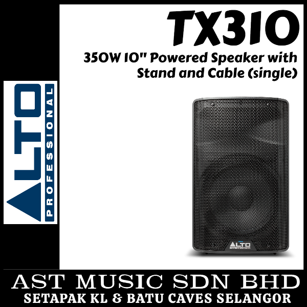 Alto TX310 350-WATT 10-INCH 2-WAY POWERED LOUDSPEAKER | Lazada
