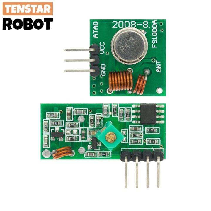 ASK 433Mhz RF Wireless Transmitter Module And Receiver Kit 5V DC For ...