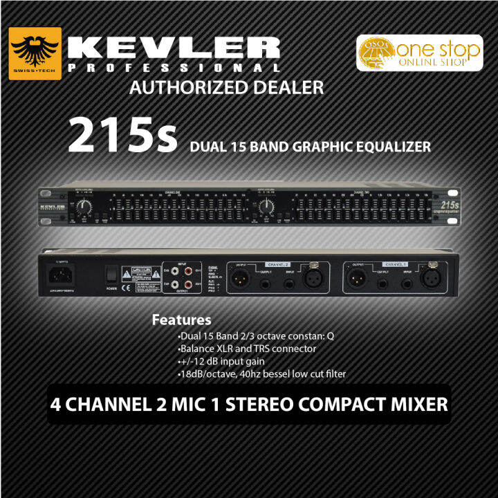 Kevler Professional 215s Dual 15 Band Graphic Equalizer •OSOS• | Lazada PH