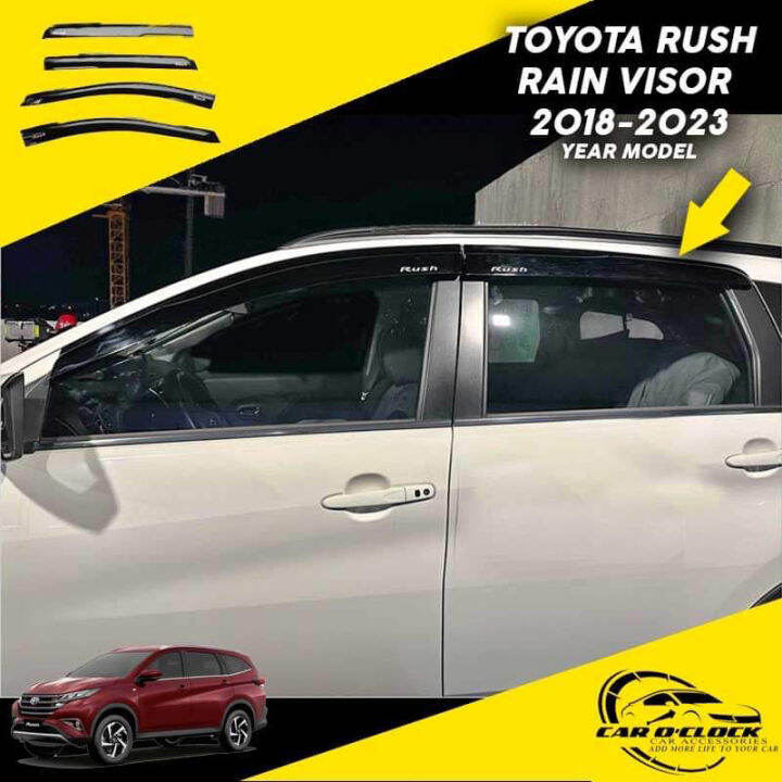 Toyota Rush Door Rain Visor Mugen Type (2018-2023) | Lazada PH