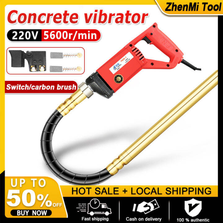 Heavy Duty Portable Concrete Vibrator 220V 50Hz Electric Cement Soil Mixer High Quality Handheld ...
