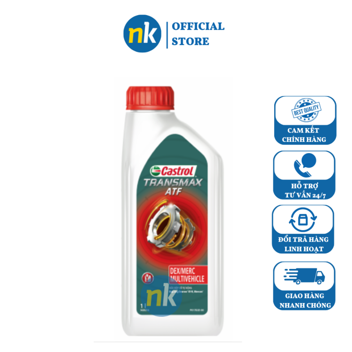 CASTROL TRANSMAX ATF DEX III, Mercon® 1L - nhớt hộp số tự động Dexron ...