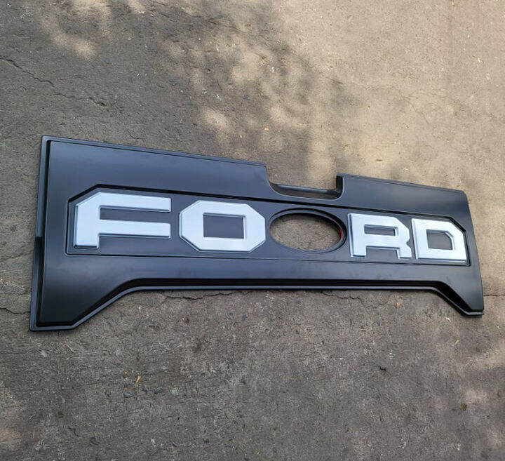 Ford Ranger Rear Cladding with Hole (White Font) | Lazada PH