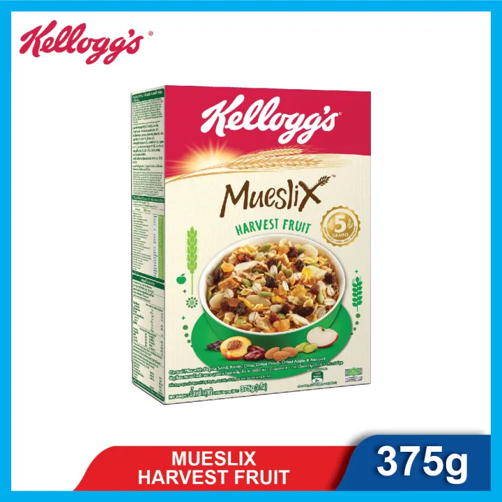 Kelloggs Mueslix Harvest Fruit / Raisin & Almonds Healthy Breakfast ...