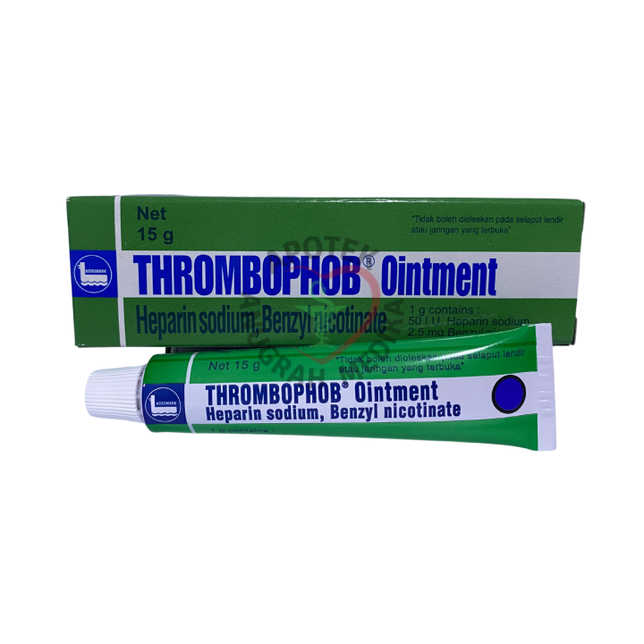 Thrombophob ointment 15gr , tube / 15 gr Anti memar ORIGINAL | Lazada ...