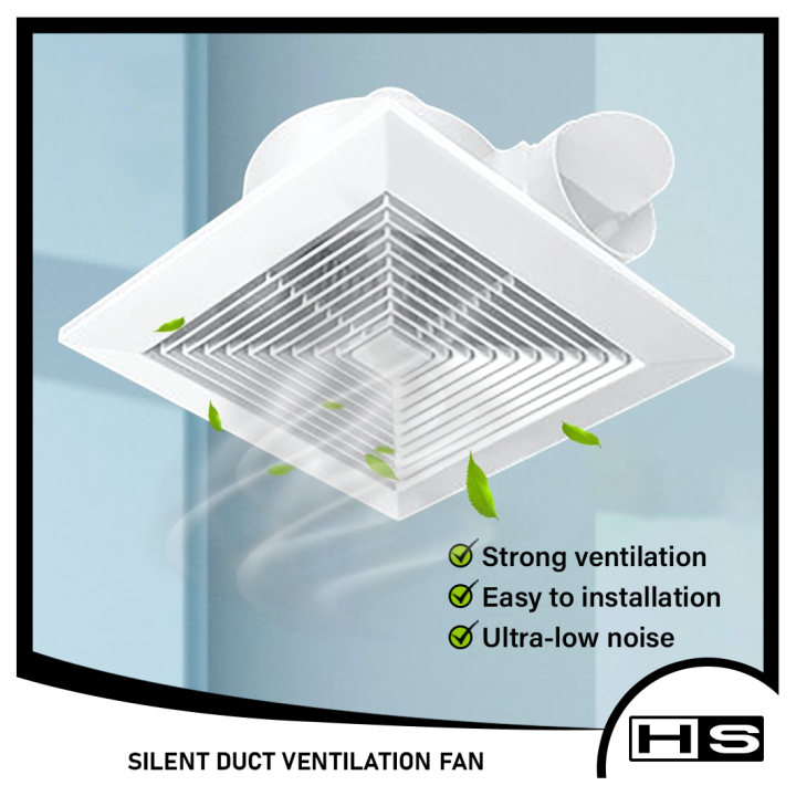 6/8/10 Inches Exhaust Ceiling Fan Duct Ventilation Fan PVC Anti ...