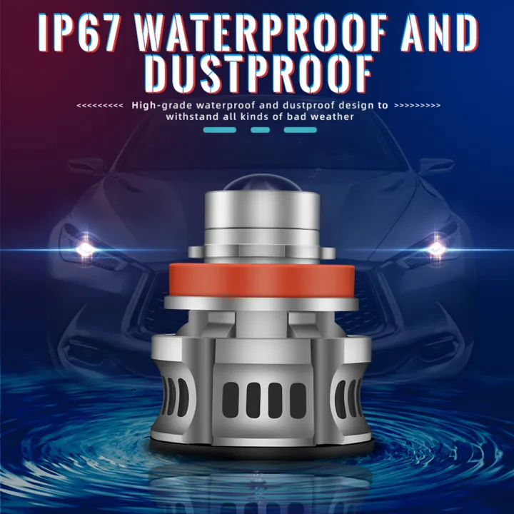 BETOP Pair Car H7 H8/H11 Headlight Bulb Lens Light Auto LED Headlight ...