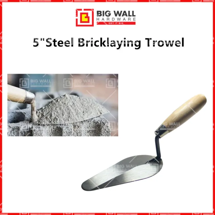 Bricklaying Trowel 5 inch for leveling spreading shaping Cement Plaster ...