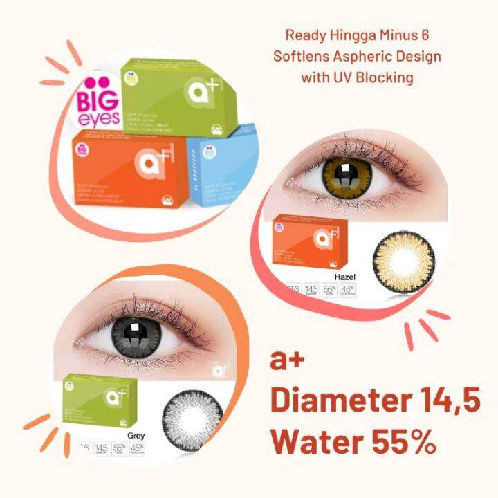softlens Warna tersedia ukuran normal dan minus Exoticon a+ Warna Brown ...