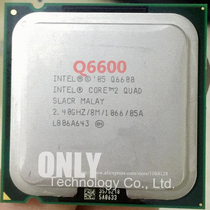 free shipping Core 2 Quad Q6600 CPU (2.4Ghz/ 8M /1066GHz) Socket 775 ...