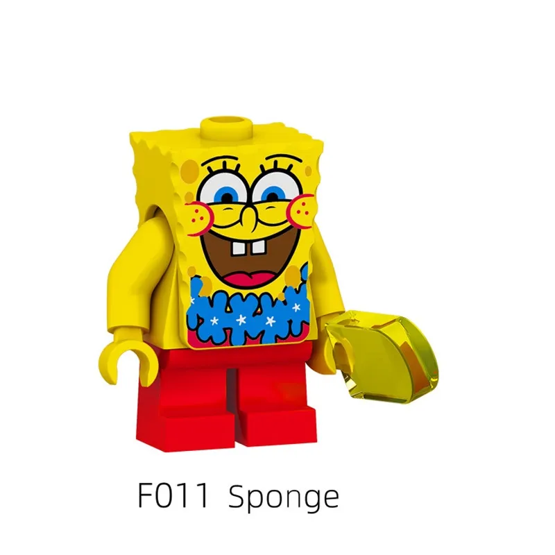 SpongeBob Minifigures Patrick Squidward Squirrel Building Block Toys ...