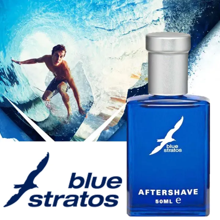 Blue Stratos Aftershave 50ml ผลิตภัณฑ์บำรุงผิวหน้าหลังการโกนหนวดสูตร ...