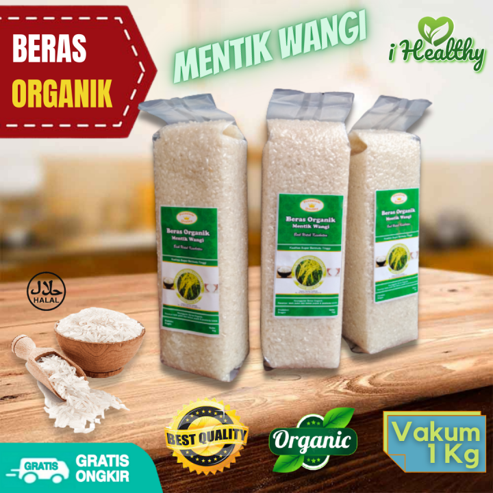 Beras Mentik Wangi Organik Vakum 1 kg / 1kg | Lazada Indonesia