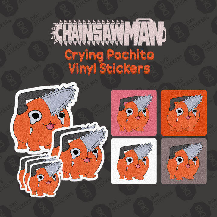 Crying Pochita Stickers Chainsaw Man Anime | Lazada PH