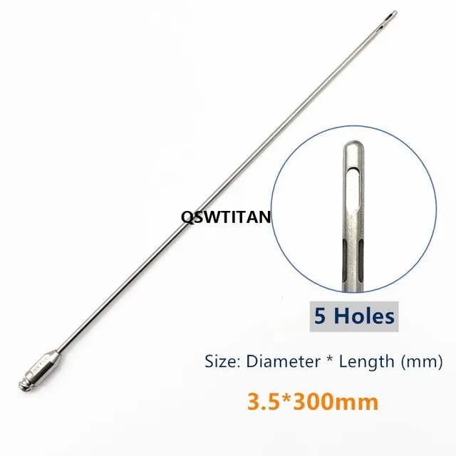 Five Hole / Six Hole Cannulas Fat Transfer Needle Stainless Steel ...