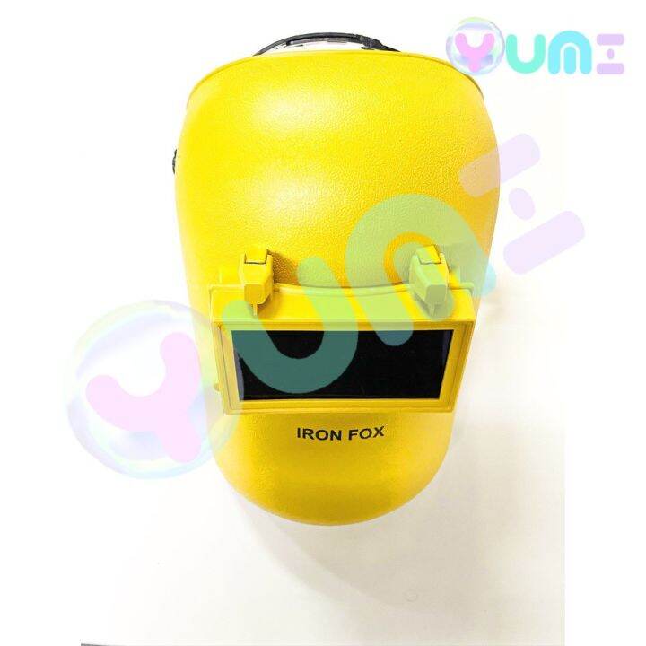 สินค้าในประเทศ !!!IRONFOX หน้ากากกันแสงเชื่อมแบบสวมหัว (สีเหลือง) | Lazada.co.th