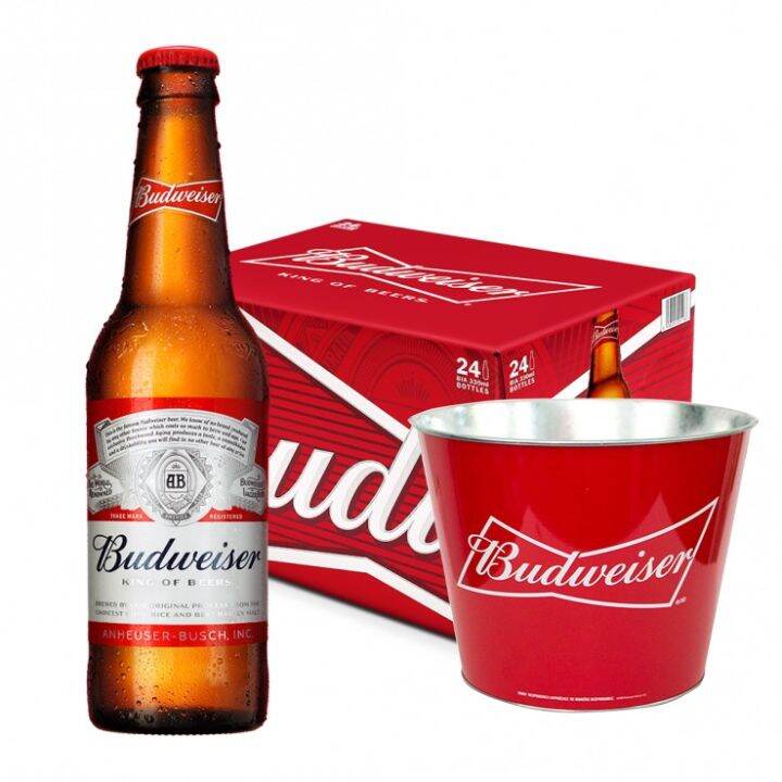 Budweiser Beer 330ml Bottle x 24 (Case) with FREE 1pc. Budweiser Bucket | Lazada PH