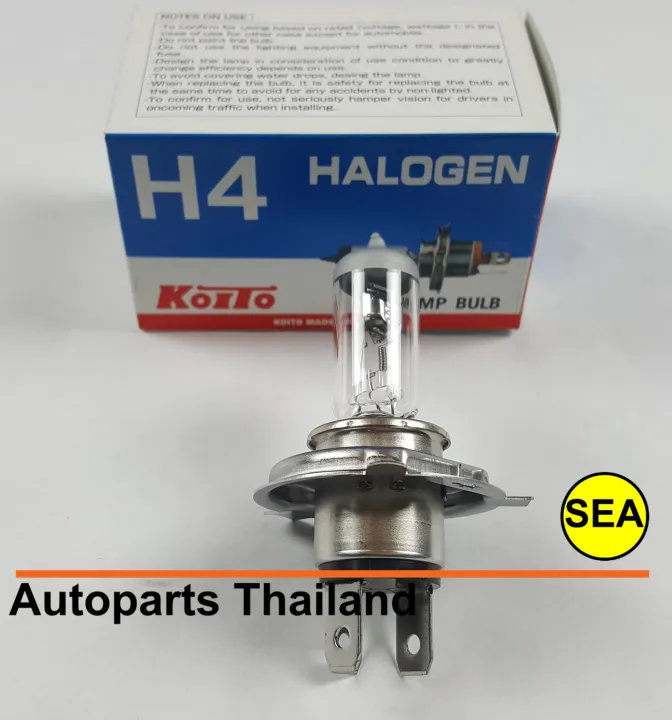 หลอดไฟ H4 12V 60/55W ยี่ห้อ KOITO งานแท้ made in Japan (1หลอด) | Lazada.co.th