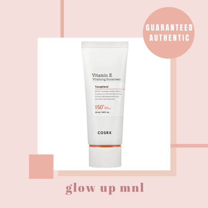 [Hot sales] COSRX Vitamin E Vitalizing Sunscreen SPF50 50ml | Lazada PH